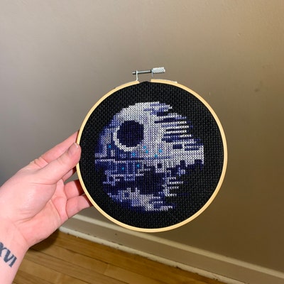 Geek Cross Stitch Pattern, Death Star Crossstitch PDF, Star Wars ...