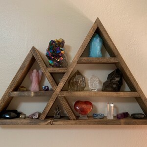 Mountain Shelf, Crystal Shelf, Pyramid Shelf, Crystal Altar, Crystal ...