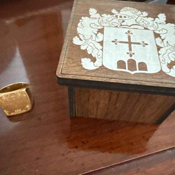 10K Gold, 14K Gold, 18K Gold, Family Crest Ring-coat of Arms- Family ...