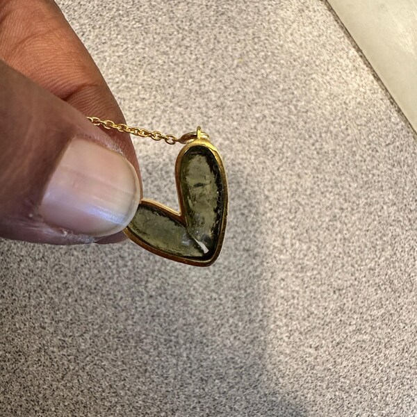 Handmade Sterling Silver Libyan Desert Glass Ring: Pear Stone Statement ...