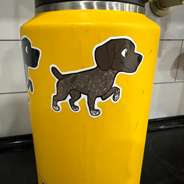 French Bulldog Sticker || Frenchie Chibi Puppy Dog, Vinyl, Hand Drawn ...