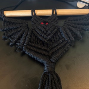 Gothic Bat Decor, Hanging Macrame, Witchy Room Decor, Modern Halloween ...