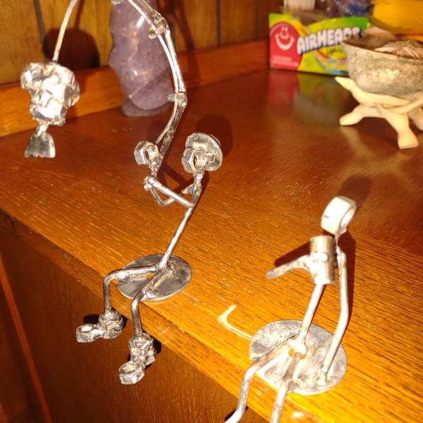 Welded Teamwork Sculpture, Handmade Metal Art - Etsy