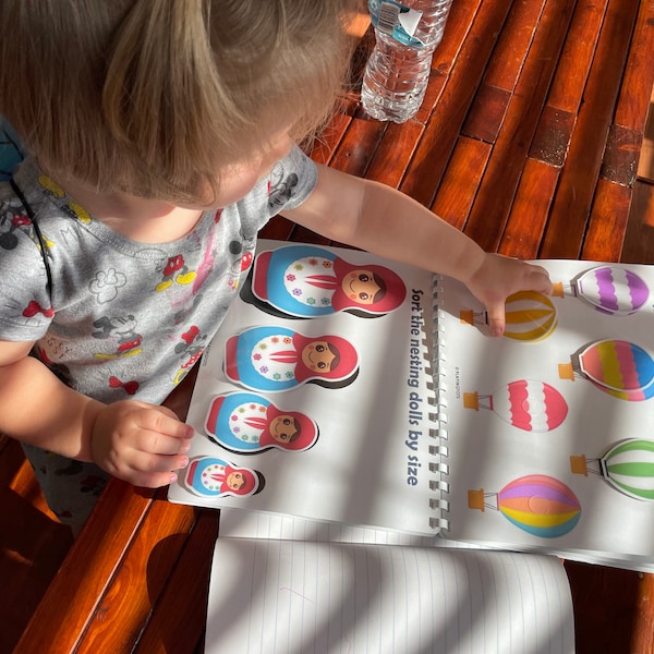 Toddler Busy Book, Fully Assembled, First Learning Binder, Fun Quiet ...