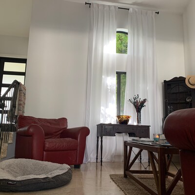 Extra Long White Cotton Curtain Custom Made 14 15 16 17 18 19 20 24 Ft ...