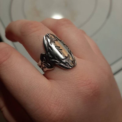 Raven Ring Viking Ring Rune Ring for Women Celtic Ring Viking Jewelry ...