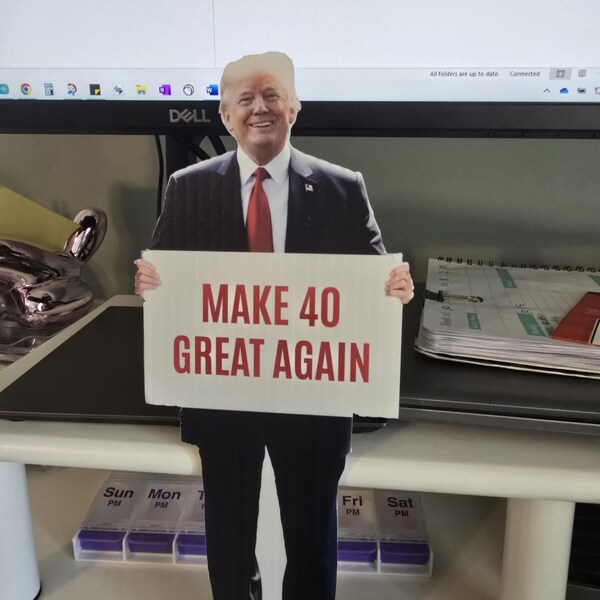 Donald Trump Life Size Cutout Cardboard Figure, Funny Props Party Decor ...