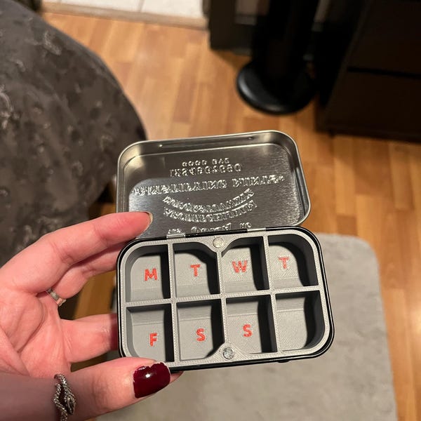 Altoids Tin Pill Storage Insert - Ingenious Design for Organized ...