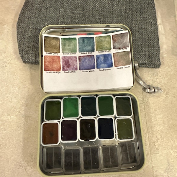 SCHMINCKE HORADAM 5 All Granulating Watercolors Quarter Pan Set in ...