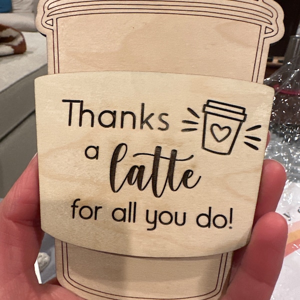 Gift Card Holder / Coffee Gift Card Holder / Wooden Gift Card Holder ...