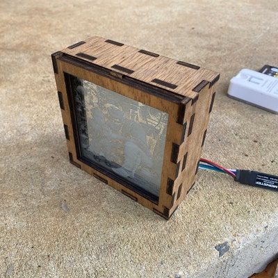 8x10x2.5, 3mm Wood, Lightbox, Shadow Box, SVG File, Mirror Box ...