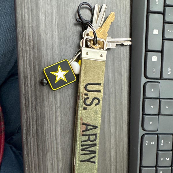 Military Keychain, Personalized Military Gift, ROTC, JROTC, Monogram ...