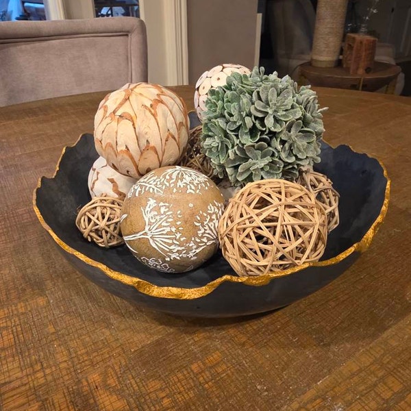 Large Concrete Bowl, Cool Bowl Centerpiece, Bowl for Keys, Key Holder ...