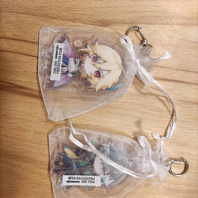 Bennett and Razor Keychains Genshin Impact Arcylic Charms - Etsy