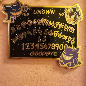 Gengar Ouija Board Enamel Pin - Etsy