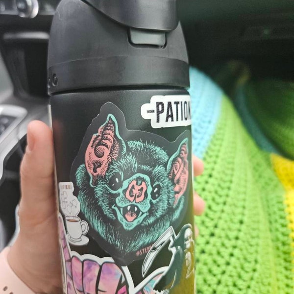 Bat Sticker - Vampire Bat - Horror - Horror Art - Horror Decor - Spooky ...