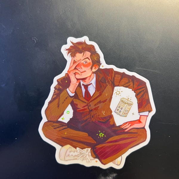 Doctor Who Glitter Sticker - Etsy