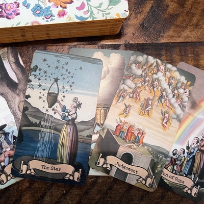 Vintage Tarot Deck, Vintage Tarot Cards, Old Tarot Deck, Old Tarot ...