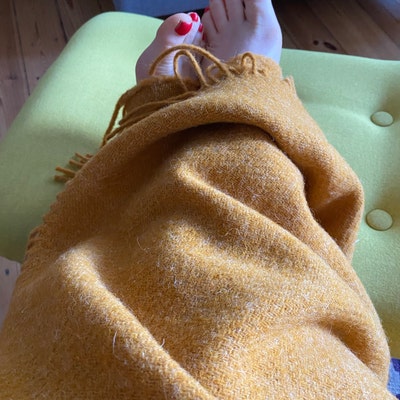 New Zealand Sheep Wool Blanket Sage Green 100% Natural Wool Couch Throw ...