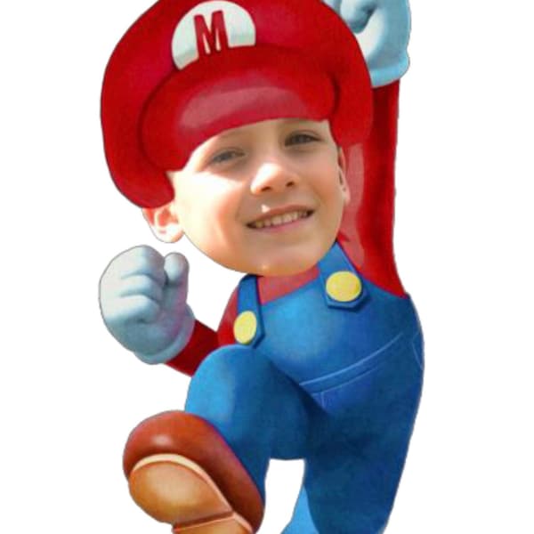 Mario Personalize Cupcake Toppers Face Picks - Etsy