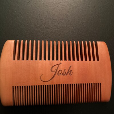 Wooden Comb for Men Hair Comb Personalized Beard Neem Comb Custom for ...