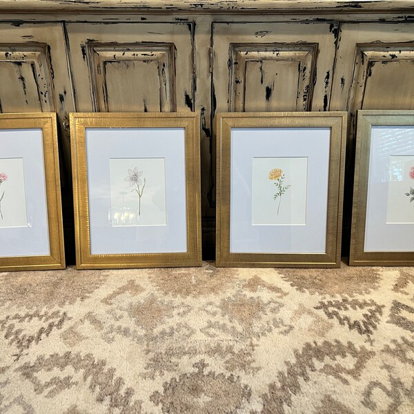 Watercolor Birth Month Flower Prints Floral Garden Collage - Etsy