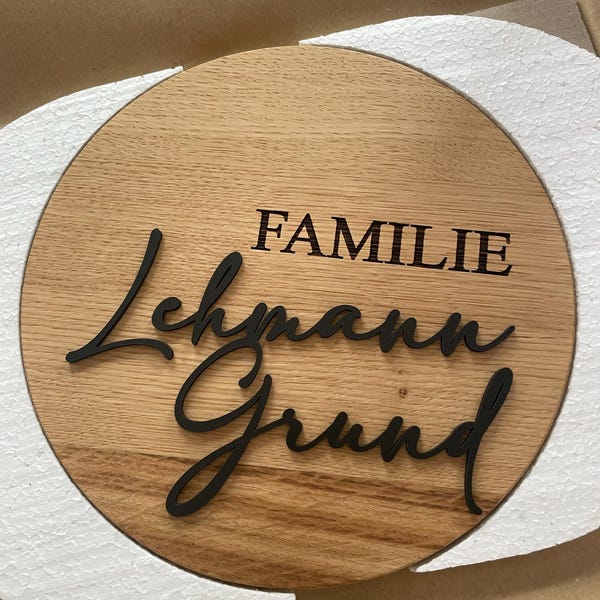 Door Sign Made of Oak {name Plate} Gift for Birth, Children's Room Wall ...