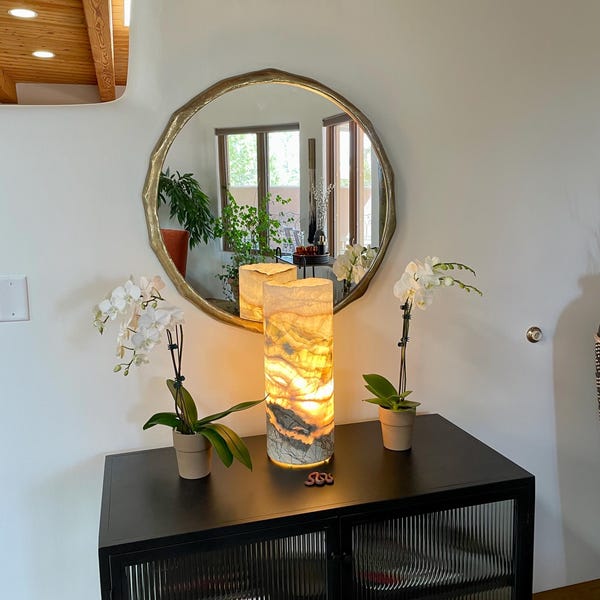 Onyx Wall Lamps - Onyx Sconces - Stone Lamps - Wall Lamps - Sconces ...