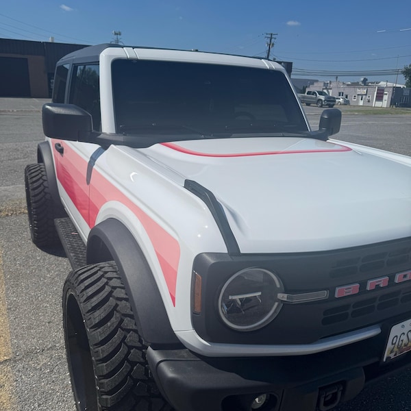 Ford Bronco (2 Door) - 3M Vinyl Vintage Retro Wrap Graphics Kit ...