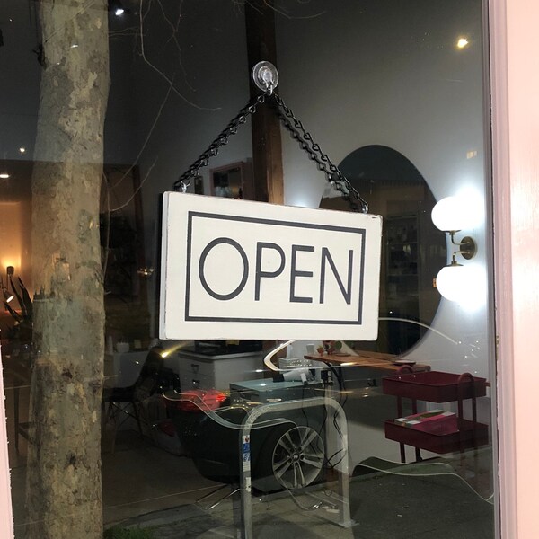Modern Open Business Sign, Open Sign, Closed Sign, Custom Sign, Wood ...