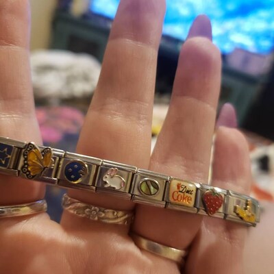 Build a Custom 5mm TINY Sized Italian Charm Bracelet With Birthstone ...