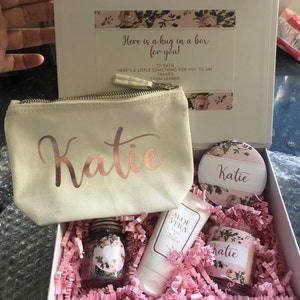 Happy Birthday Gift Box Filled, Rose Gold Best Friend Gift Box, Beauty ...