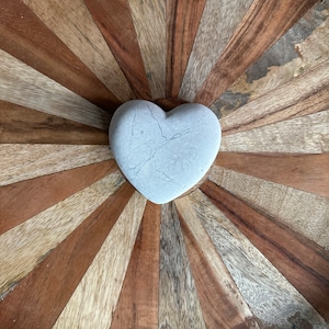 100% NATURAL, Real Heart Shape Rocks, Hand-cut Plain/blank Heart Stones ...