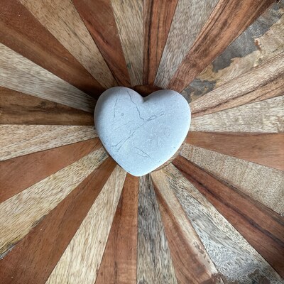 100% NATURAL, Real Heart Shape Rocks, Hand-cut Plain/blank Heart Stones ...