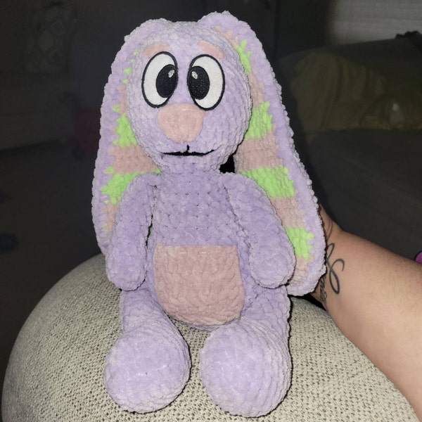 Floppy Bunny Toy, Bluey Floppy Bunny, Lilac Bunny From Bluey - Etsy