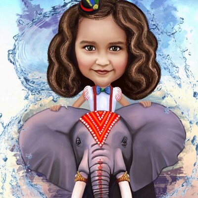 Custom Cartoon Portrait From Your Photo / Personalized Cartoon ...