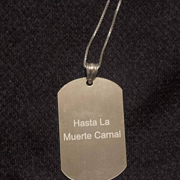 Custom Fingerprint Dog Tag Charm or Pendant, Fingerprint Dog Tags ...