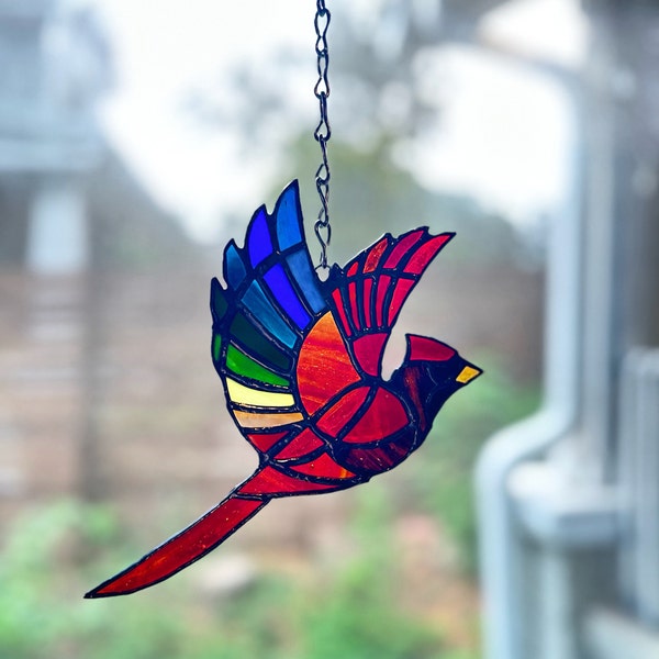 Cardinals Stained Glass Patterns - Etsy