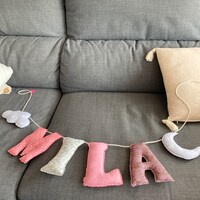 Fabric Name Banner Fabric Letters - Etsy UK