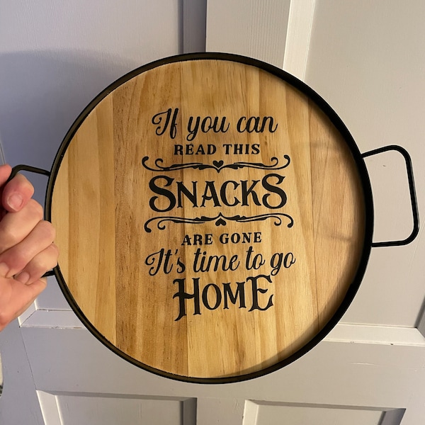 Funny Charcuterie Board Svg, If You Can Read This Snacks Are Gone, Cutting Board Sayings Svg ...