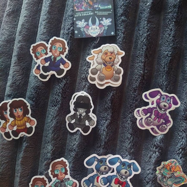 The Walten Files - Vinyl Stickers - Bon, Banny, Sha, Boozoo, Billy ...