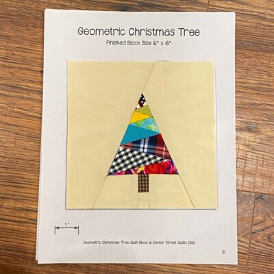 Geometric Christmas Tree Foundation Paper Piecing FPP Pattern PDF ...