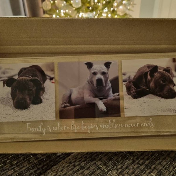 Personalised Triple Collage Family Photo Plaque – Acrylic Gift - Etsy UK