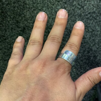 Let It Go Hand Stamped Ring Very Sturdy Ring Great Gift - Etsy