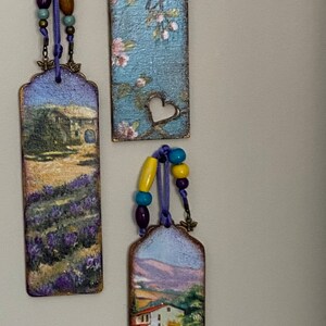 Spanish Andalusian Blue and White Tile Ceramic Bookmark, Lemon Citrus ...
