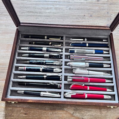 Pen Box Wooden Case. Display for Fountain Pen Collection - Etsy