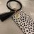 Rhombus Personalized Wristlet Keychain Tassel Key Chain Key Ring Bangle ...