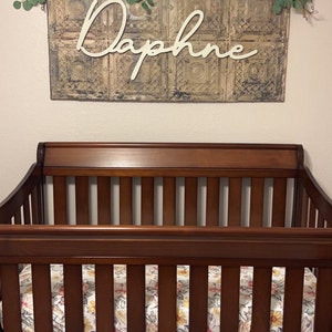 Custom Wood Name Sign for Nursery Girl Boy Over Crib Sign - Etsy