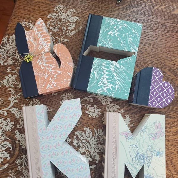 BOOK LETTER (S), #272 .... Ready Made Letter, Cut Book Letters ...