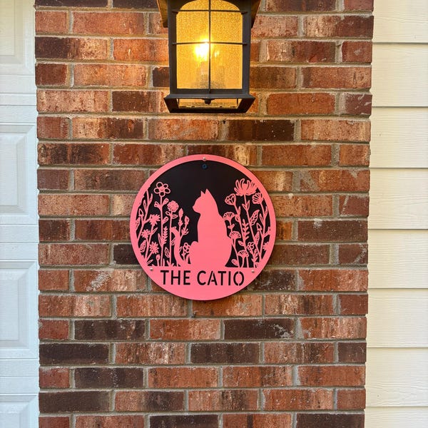 Custom Cat Metal Wall Signs-personalized Cat Metal Wall Art-cat Lovers ...